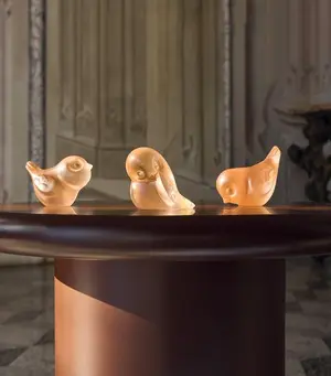 Lalique Piou-piou Wing Up Sculpture