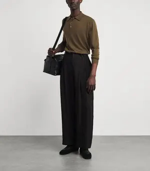 A.p.c. Merino Wool Polo Sweater