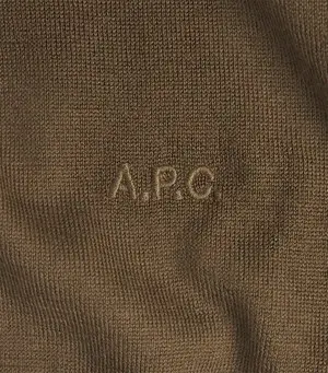 A.p.c. Merino Wool Polo Sweater
