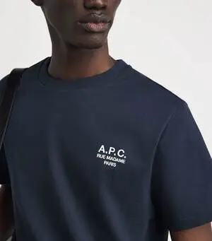 A.p.c. Cotton Logo T-shirt - Navy