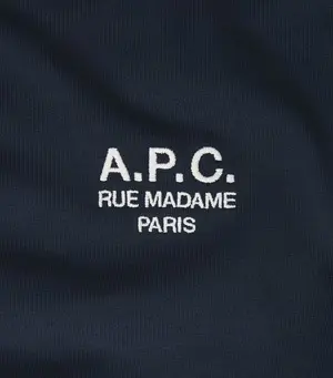A.p.c. Cotton Logo T-shirt - Navy