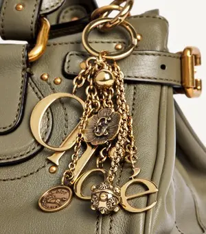 Chloé Symbols Logo Keyring - Brown