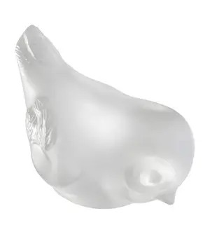 Lalique Piou-piou Head Down Sculpture - Clear