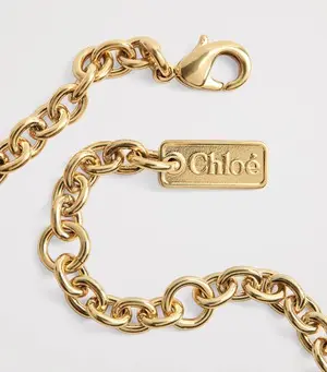 Chloé Script Necklace - Gold