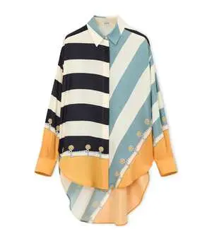 Loewe Printed Silk Shirt - Orange