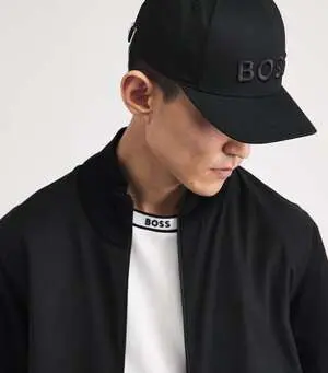 BOSS Cotton Twill Baseball Cap - Black