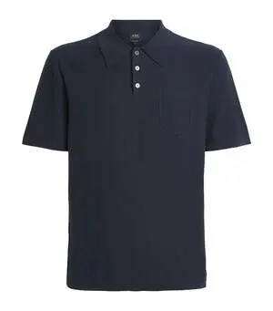 A.p.c. Cotton-cashmere Eliot Polo Shirt