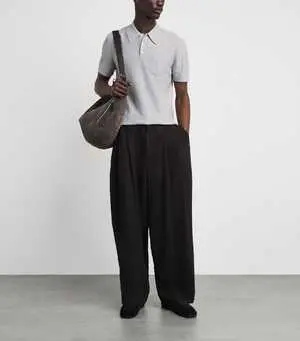 A.p.c. Cotton-cashmere Eliot Polo Shirt