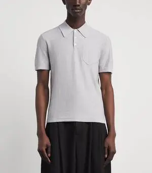 A.p.c. Cotton-cashmere Eliot Polo Shirt