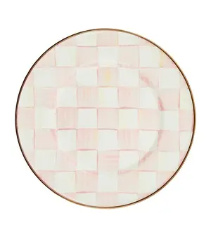 MACKENZIE-CHILDS Rosy Check Dessert Plate - Pink