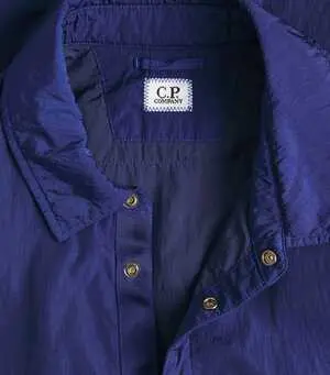 C.P. COMPANY Goggle-pocket Long-sleeve Shirt - Blue