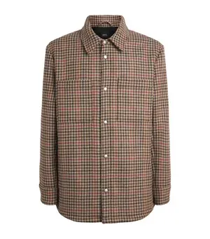 A.p.c. Wool-blend Check Overshirt