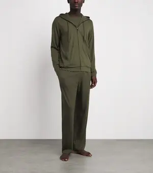 Derek Rose Modal Basel Lounge Trousers - Green