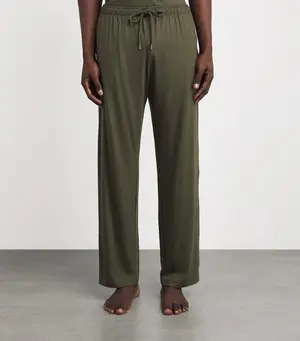 Derek Rose Modal Basel Lounge Trousers - Green