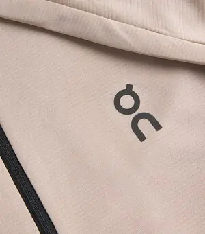 On Climate Zip-up Long Sleeve Top - Beige