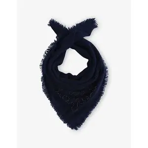 Zadig&Voltaire Stevie Rhinestone-embellished Cashmere Scarf