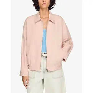 Sandro Collared Relaxed-fit Jacket