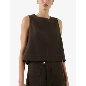Soeur Pampa Sleeveless Cotton Canvas Top