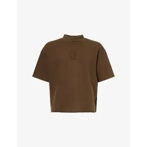 BRAIN DEAD Boxy Waffle-knit Cotton T-shirt