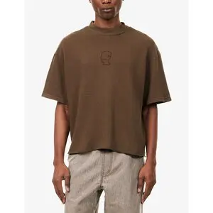 BRAIN DEAD Boxy Waffle-knit Cotton T-shirt