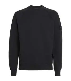 Stone Island Cotton Compass Sweater - Black