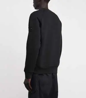 Stone Island Cotton Compass Sweater - Black