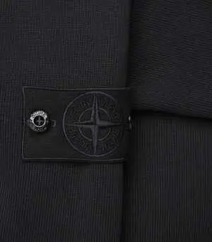 Stone Island Cotton Compass Sweater - Black