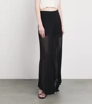 Sandro Organza Pleated Trousers