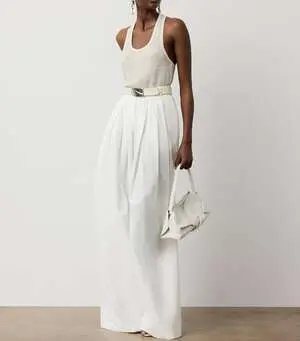 Ralph Lauren Embellished Mulberry Silk Tank Top - Neutral