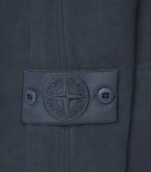 Stone Island Cotton-linen Ghost Fatigue Trousers - Blue