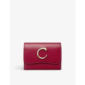 Cartier Panthère De Mini Leather Wallet - Cherry Red