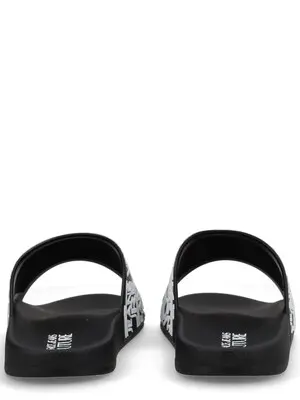 Versace Slides With Logo - Black