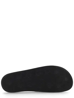 Versace Slides With Print - Black