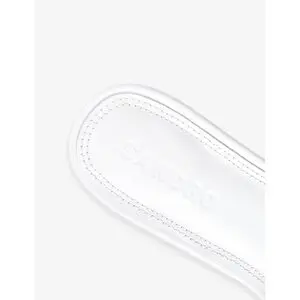 Sandro Square-toe Leather Heeled Mules