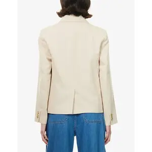 Max Mara Peak-lapel Double-breasted Woven Blazer