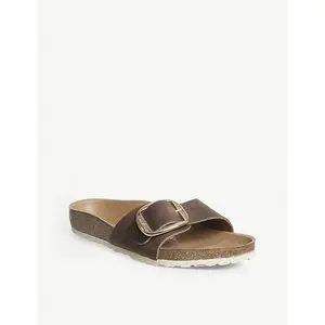 BIRKENSTOCK Madrid Big Buckle Leather Sandals - Cognac