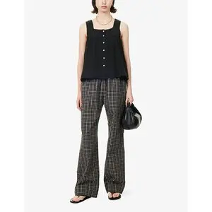 SKALL STUDIO Clea Square-neck Cotton Top