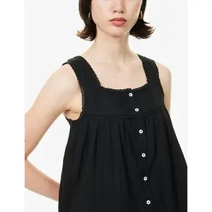SKALL STUDIO Clea Square-neck Cotton Top