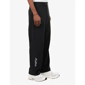 MALBON Magnolia Straight-leg Stretch-woven Trousers - Black