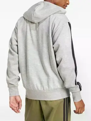 Adidas Striped Zip-up Hoodie