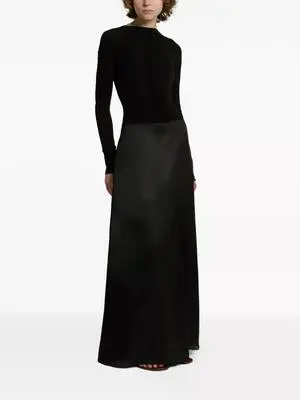 Alberta Ferretti A-line Maxi Skirt - Black
