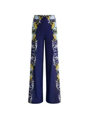 Alice + Olivia Athena Wide-leg Trousers - Blue