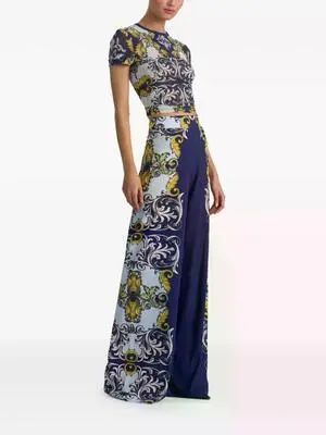 Alice + Olivia Athena Wide-leg Trousers - Blue