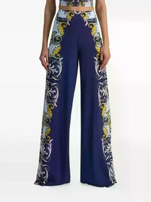 Alice + Olivia Athena Wide-leg Trousers - Blue