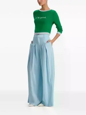 Alice + Olivia Blaire Pleated Trousers