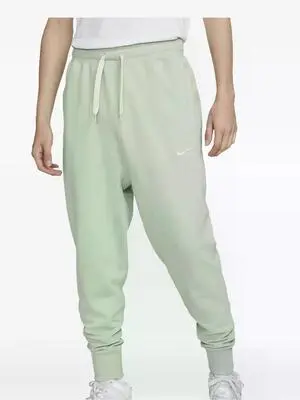 Nike Logo-detail Fleece Track Pants - Green