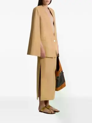 Alberta Ferretti Side-slit Midi Skirt