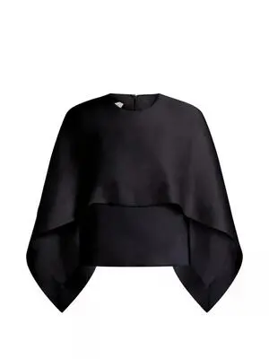 Alberta Ferretti Cape-style Top - Black