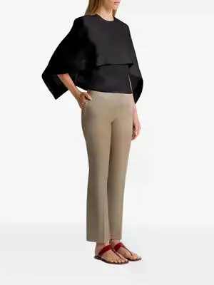 Alberta Ferretti Cape-style Top - Black