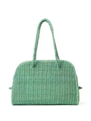 Jacquemus Turismo Raffia Bag - Green